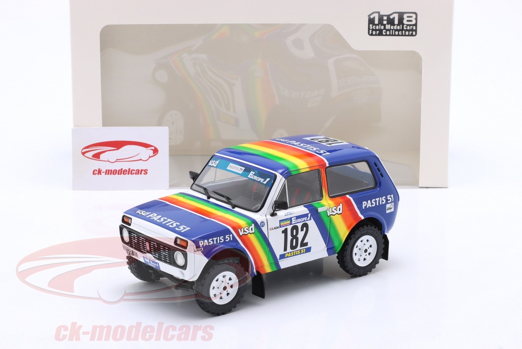 Solido 1:18 Lada Niva #182 Rallye Paris - Dakar 1982 Jabouille, Sardou ...