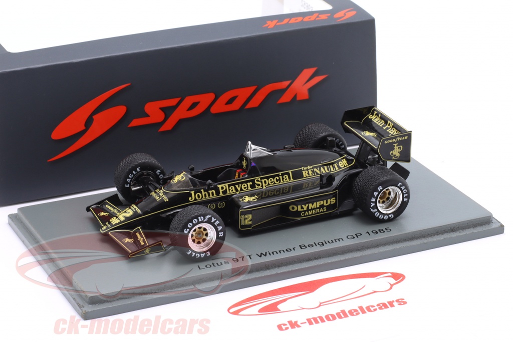 Spark 1:43 Ayrton Senna Lotus 97T #12 Winner Belgian GP Formula 1 1985 S7154 model car S7154 ...