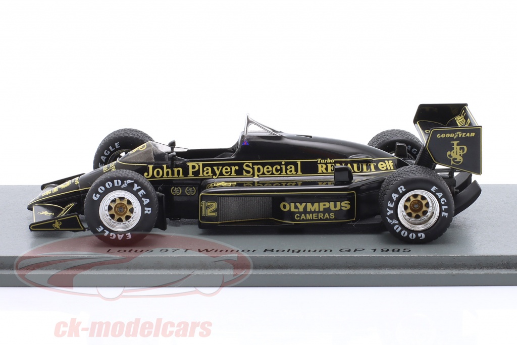 Spark 1:43 Ayrton Senna Lotus 97T #12 gagnant Belge GP formule 1 1985 S7154 modèle voiture S7154 ...