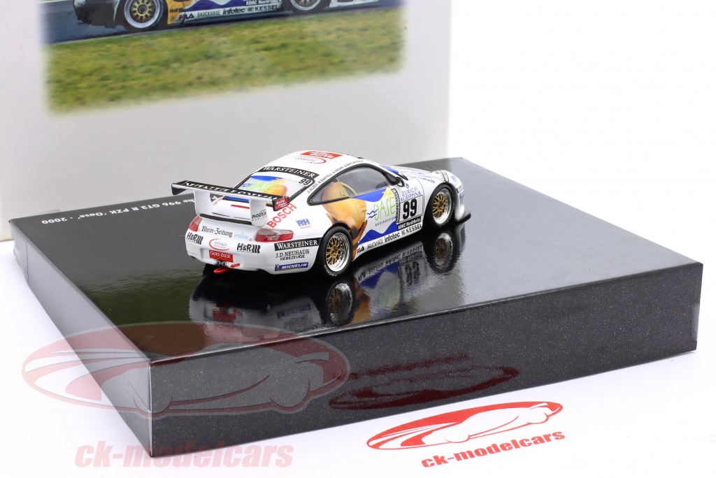 Minichamps 1:43 Porsche 911 (996) GT3R #99 Winner 24h Nürburgring 2000 ...