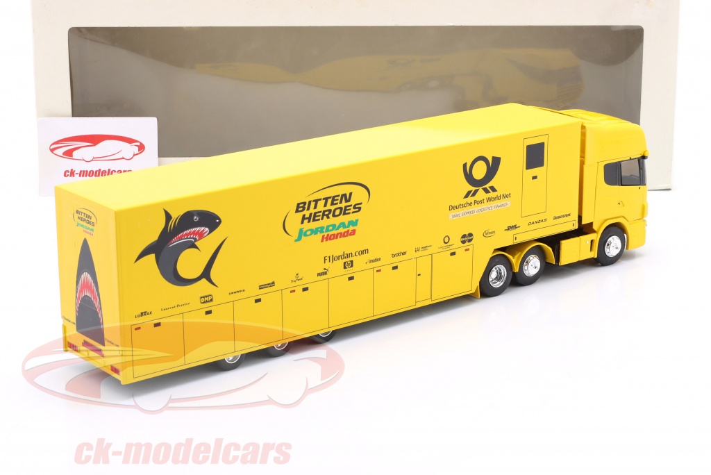 Eligor 1:43 Scania Race Car Transporter formula 1 2001 B&H Jordan Honda ...