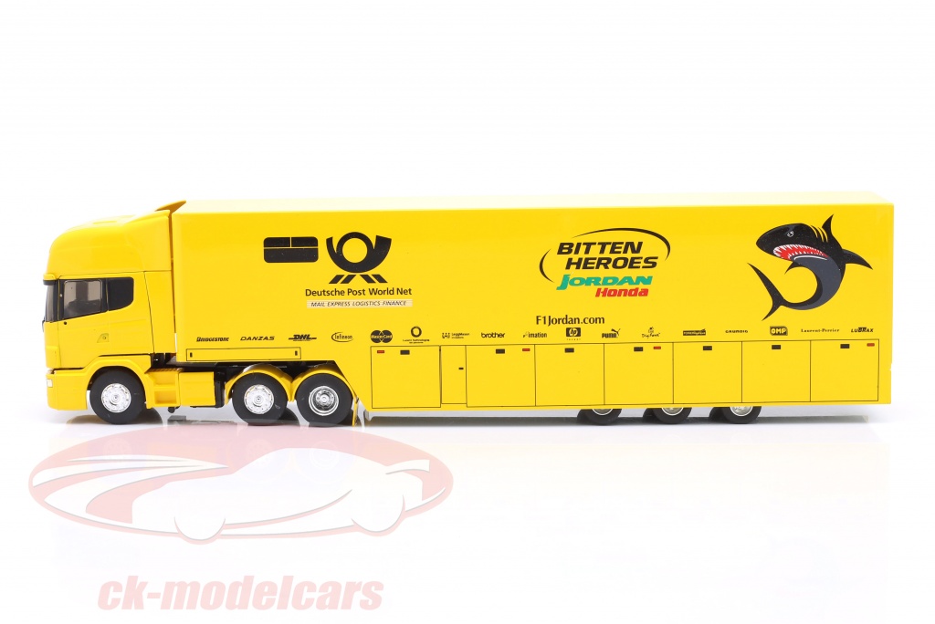 Eligor 1:43 Scania Race Car Transporter formula 1 2001 B&H Jordan Honda ...