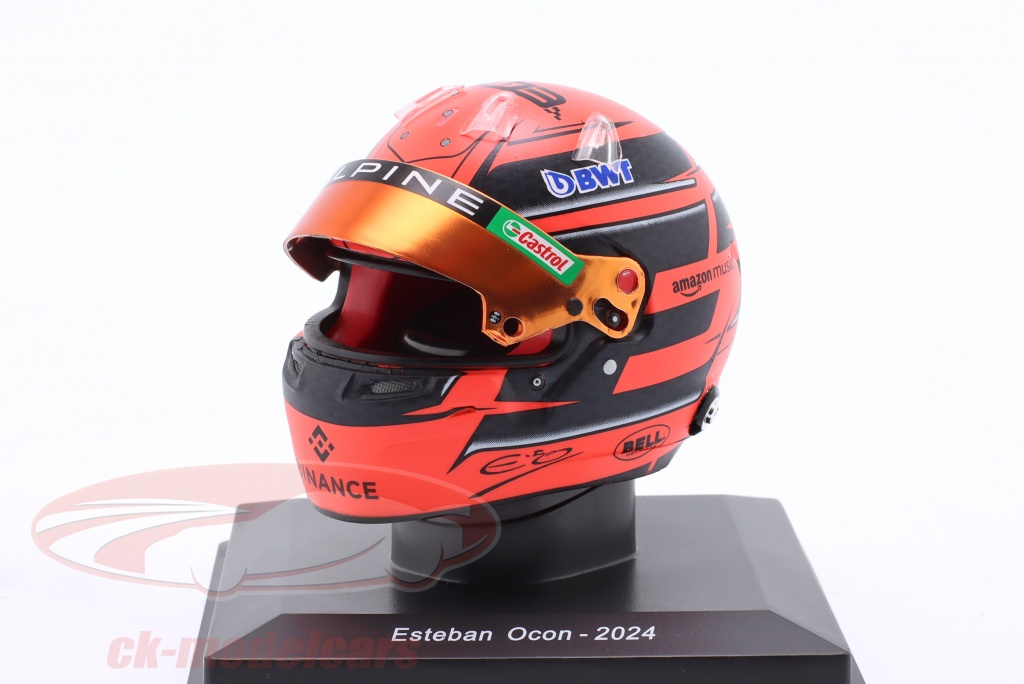 Spark 1:5 Esteban Ocon #31 BWT Alpine F1 Team formule 1 2024 casque ...