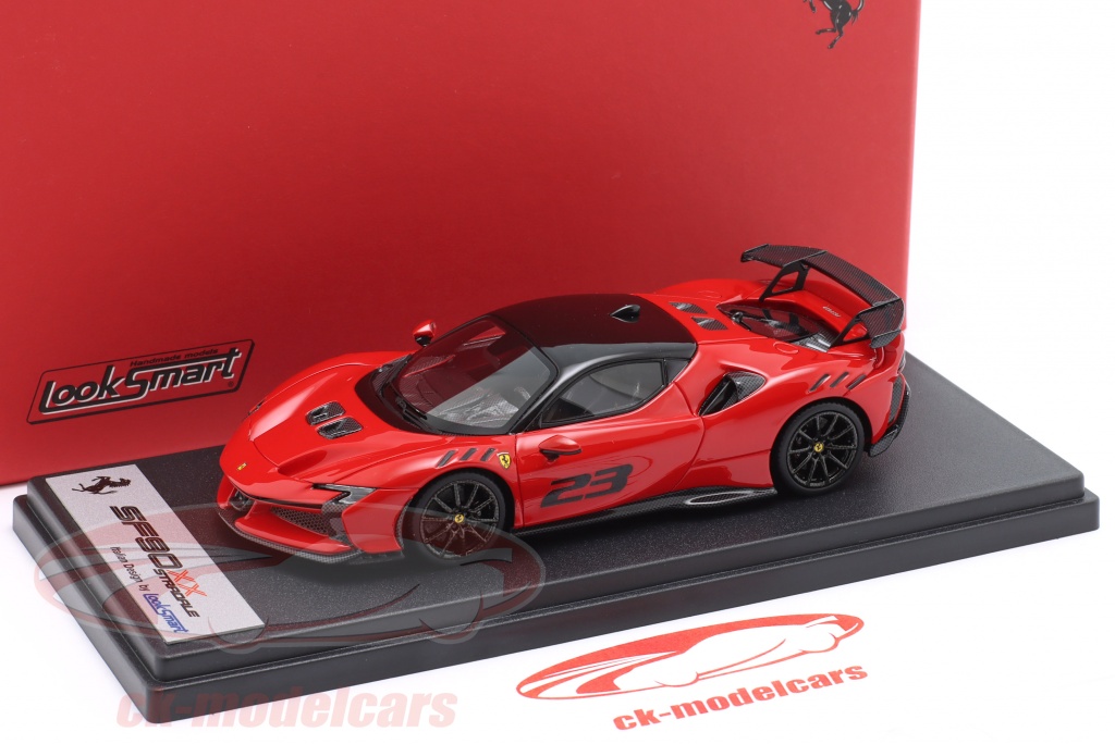LookSmart 1:43 Ferrari SF90 XX Stradale 建設年 2023 corsa 赤 LS551B モデル 車 ...