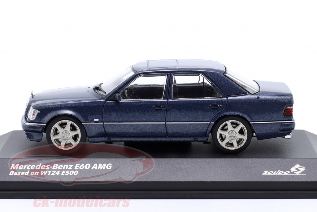 Solido 1:43 Mercedes-Benz E30 AMG ベースの の上 W124 E500 1994 航海の青 S4313203 ...