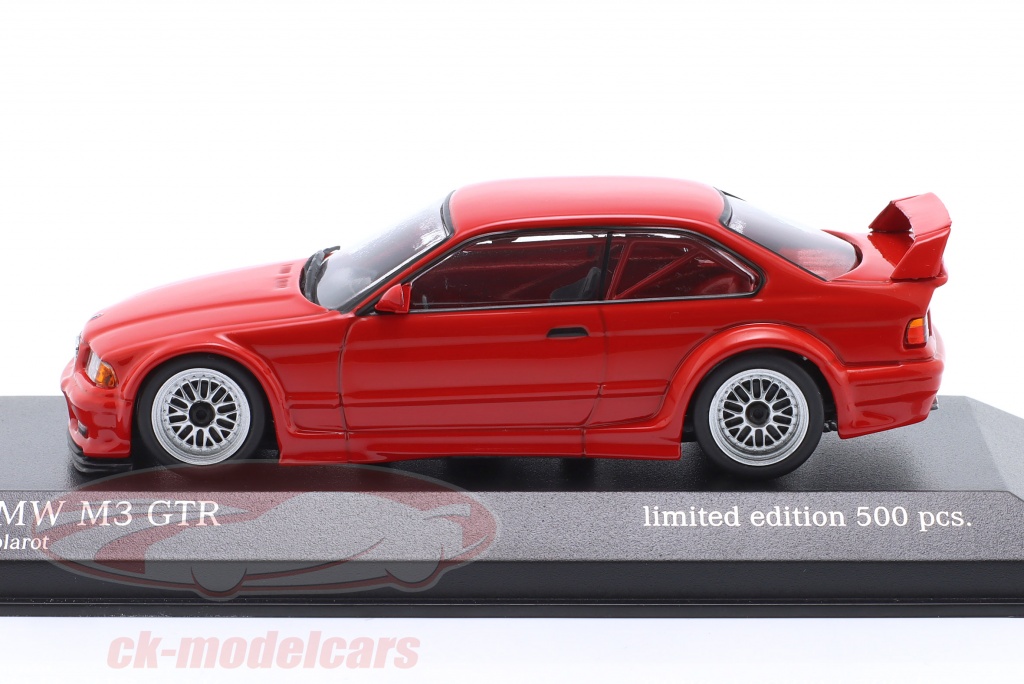 Minichamps 1:43 BMW M3 (E36) GTR year 1993 red 943023383 model car ...