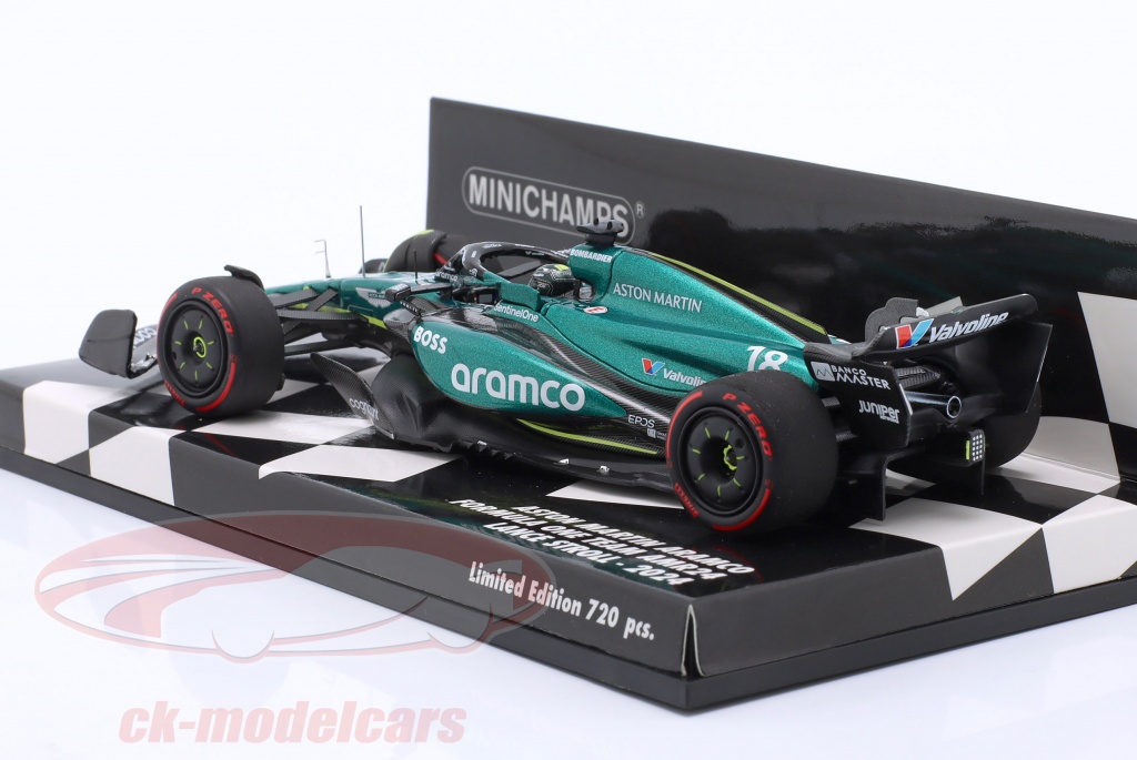 Minichamps 1:43 Lance Stroll Aston Martin AMR24 #18 formule 1 2024 ...