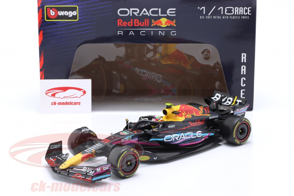 Bburago 1:18 Sergio Perez Red Bull RB19 #11 2e Miami GP formule 1 2023 ...