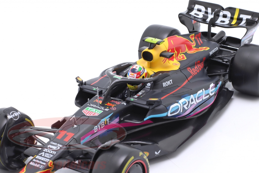 Bburago 1:18 Sergio Perez Red Bull RB19 #11 2nd Miami GP Formula 1 2023 ...