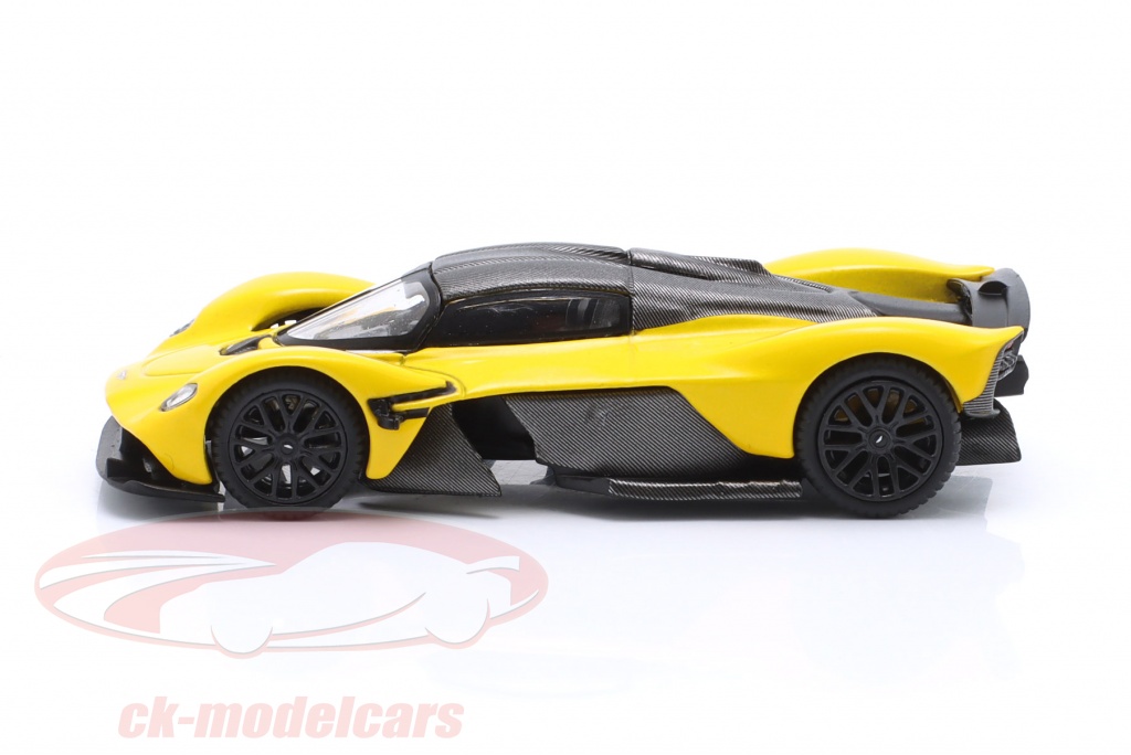 True Scale 1:64 Aston Martin Valkyrie year 2023 yellow MGT00744-L model ...