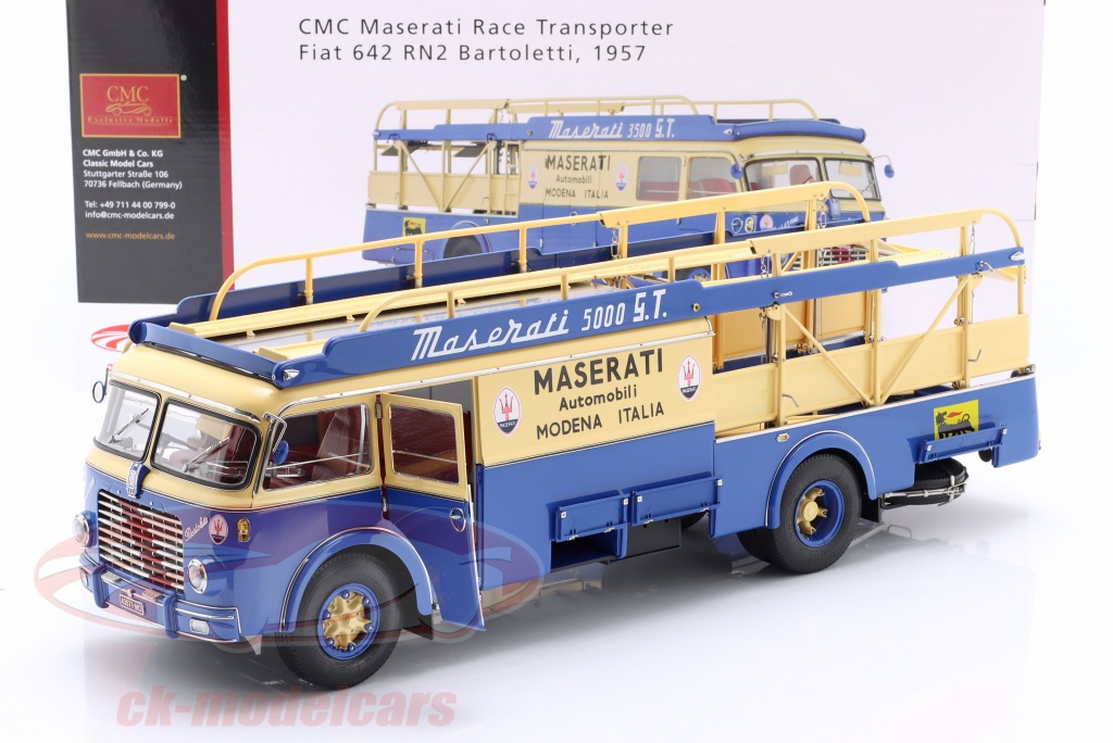 CMC 1:18 Fiat 642 RN2 Bartoletti Maserati transportador de carreras ...