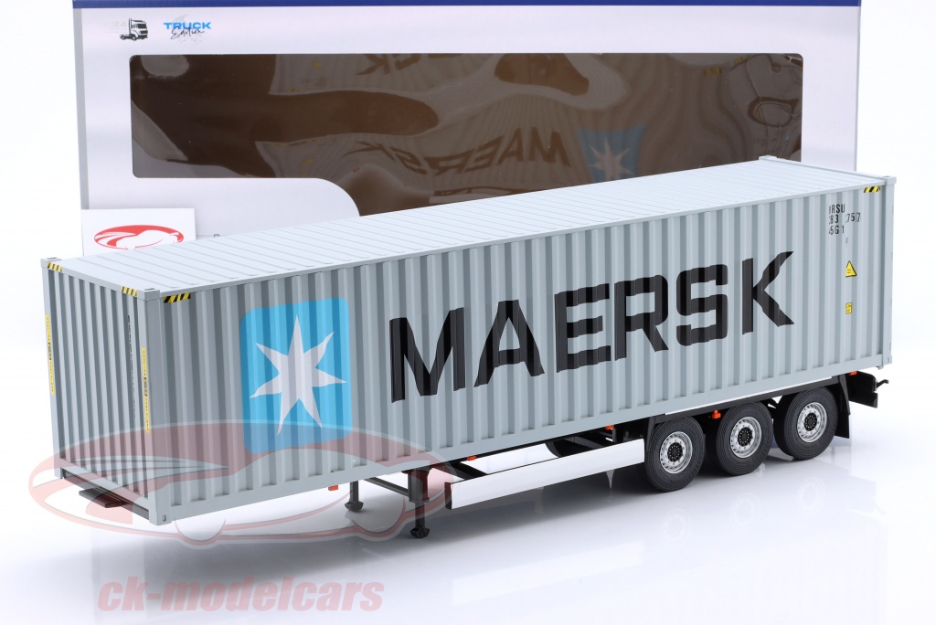 Solido 1:24 Container trailer MAERSK grey-blue S2400505 model car ...