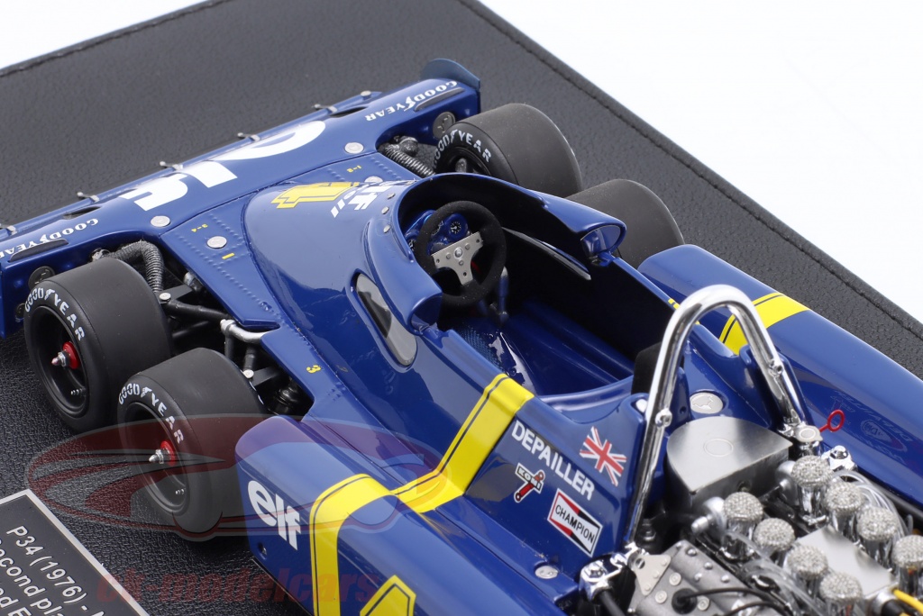GP Replicas 1:18 Patrick Depailler Tyrrell P34 #4 2nd Sweden GP Formula 1 1976 GP089B model car ...