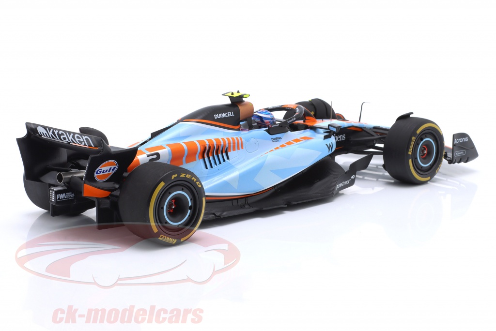 Spark 1:18 L. Sargeant Williams FW45 Gulf Design #2 Singapore GP ...
