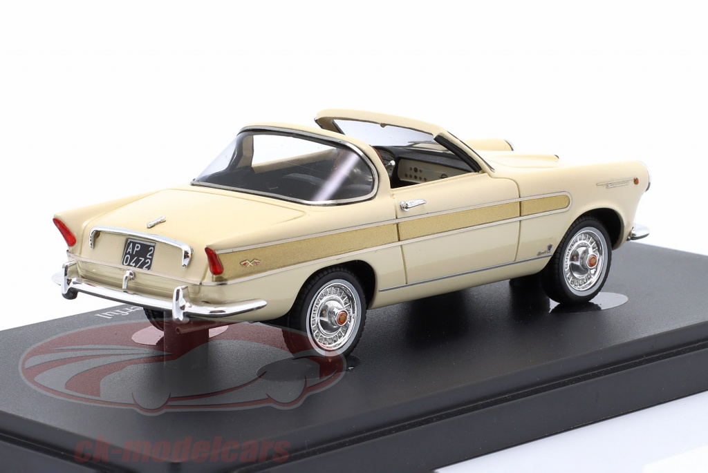 AutoCult 1:43 Fiat 1200 Vignale Wonderful 建設年 1957 ライトアイボリー 05049 モデル 車 ...