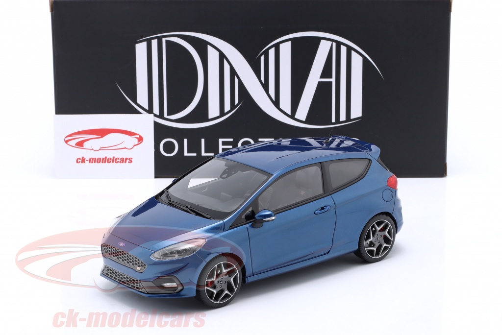 DNA Collectibles 1:18 Ford Fiesta ST year 2020 blue metallic DNA000092 ...