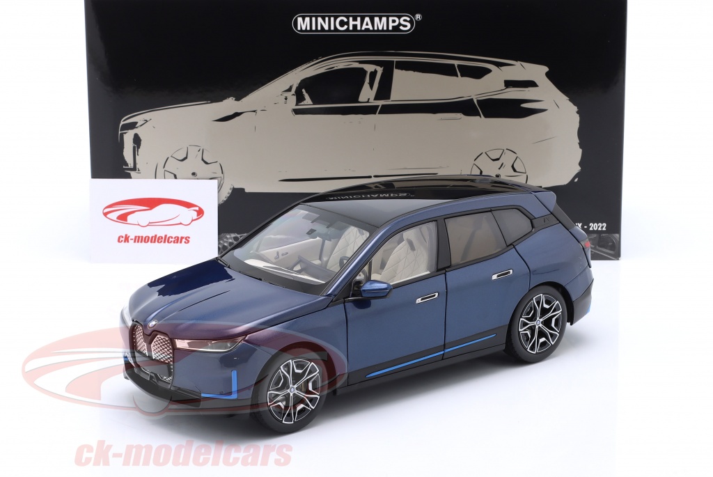 Minichamps 1:18 BMW iX Année de construction 2022 bleu métallique ...