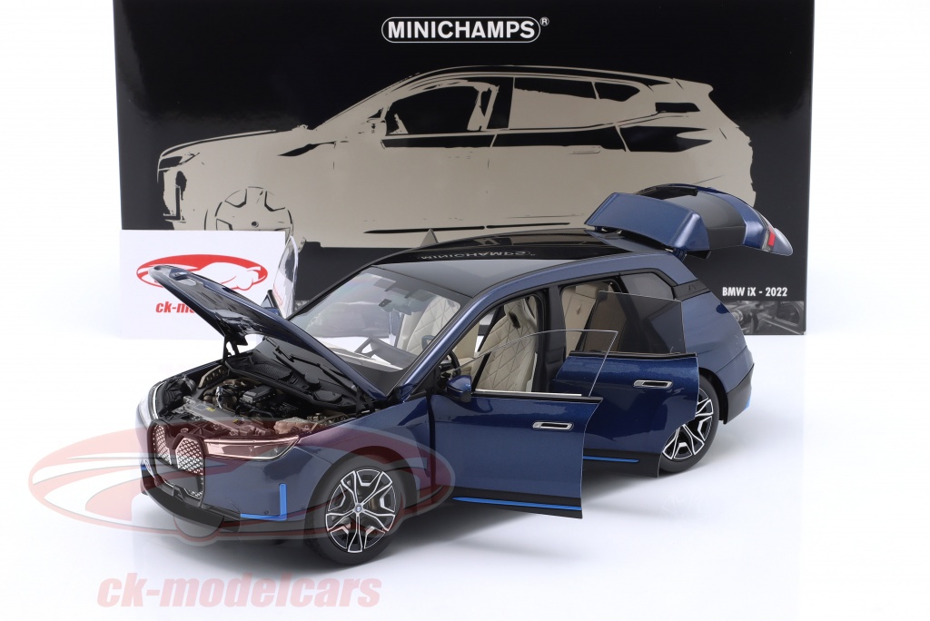 Minichamps 1:18 BMW iX Année de construction 2022 bleu métallique ...
