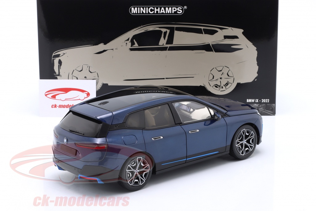 Minichamps 1:18 BMW iX Année de construction 2022 bleu métallique ...