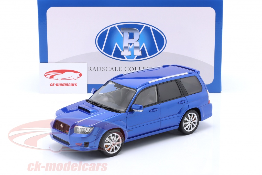 Radscale Models 1:18 Subaru Forester STI year 2007 blue metallic RM ...