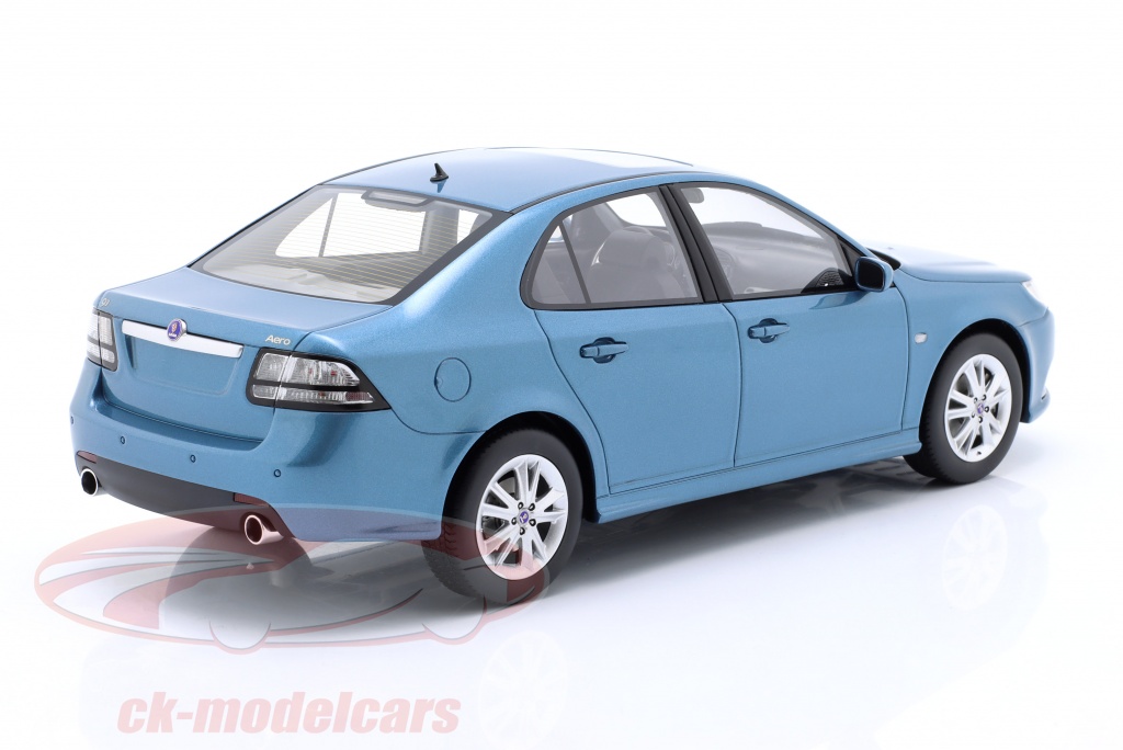 Radscale Models 1:18 Saab 9-3 Aero Sedan year 2008 ice blue RM-0025 ...
