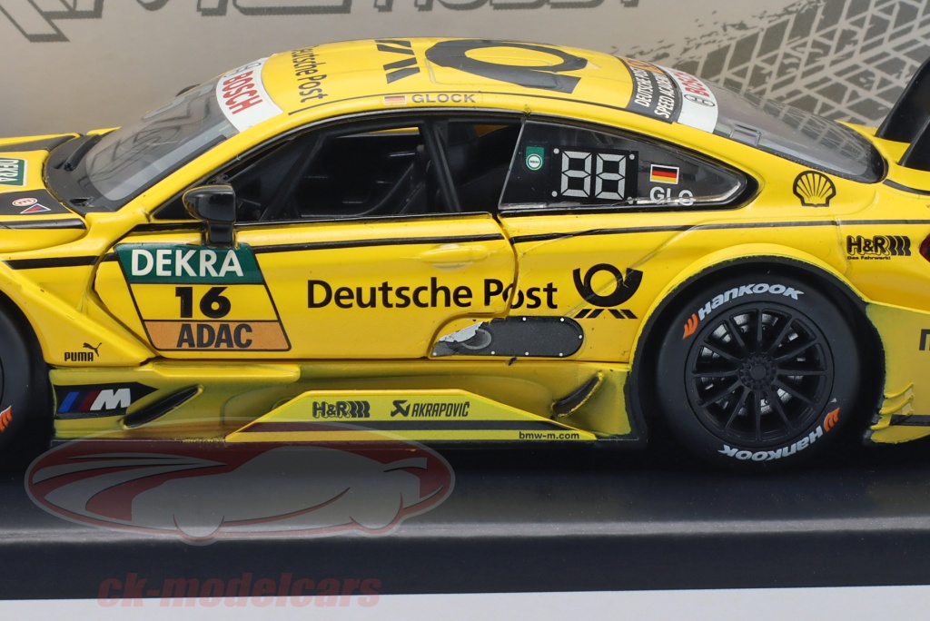 RMZ 1:32 BMW M4 DTM #16 DTM 2017 Timo Glock / 2nd choice CK91393 (2. Wahl) model car CK91393 (2 ...
