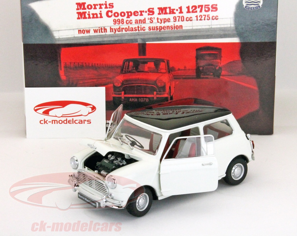 Kyosho 1:18 Morris Mini Copper S MKI 1275S white 08108W model car ...