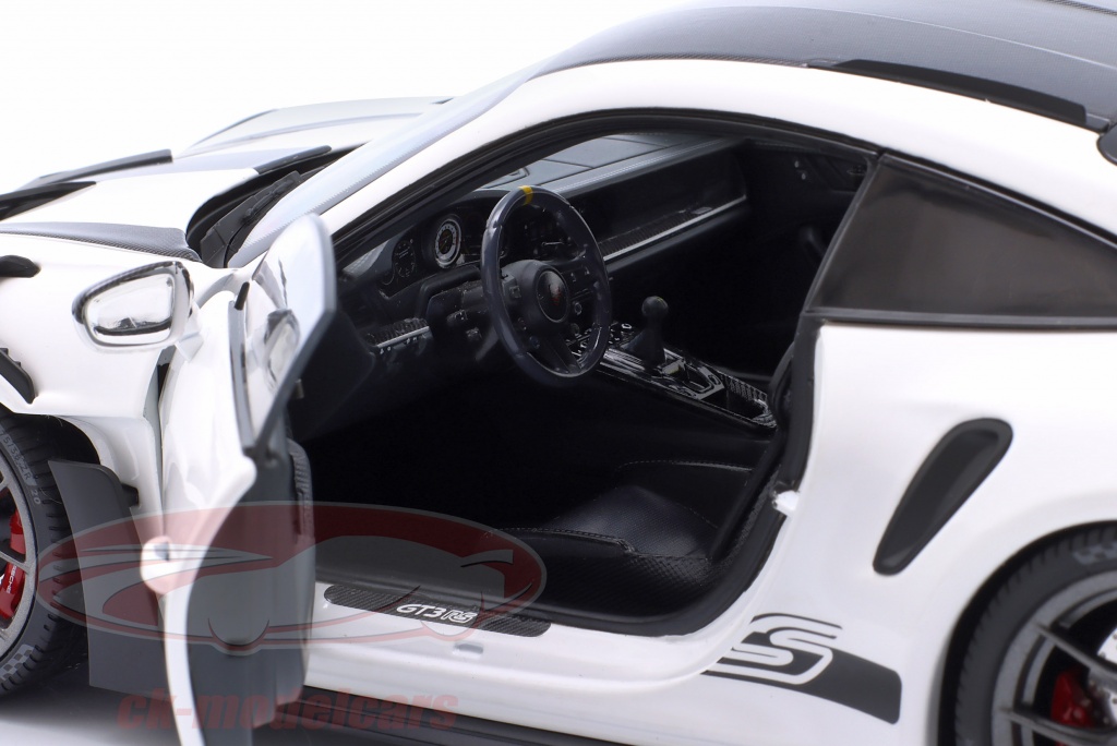 Minichamps 1:18 Porsche 911 (992) GT3 RS Weissach package 2022 white / silver rims 113062029 ...