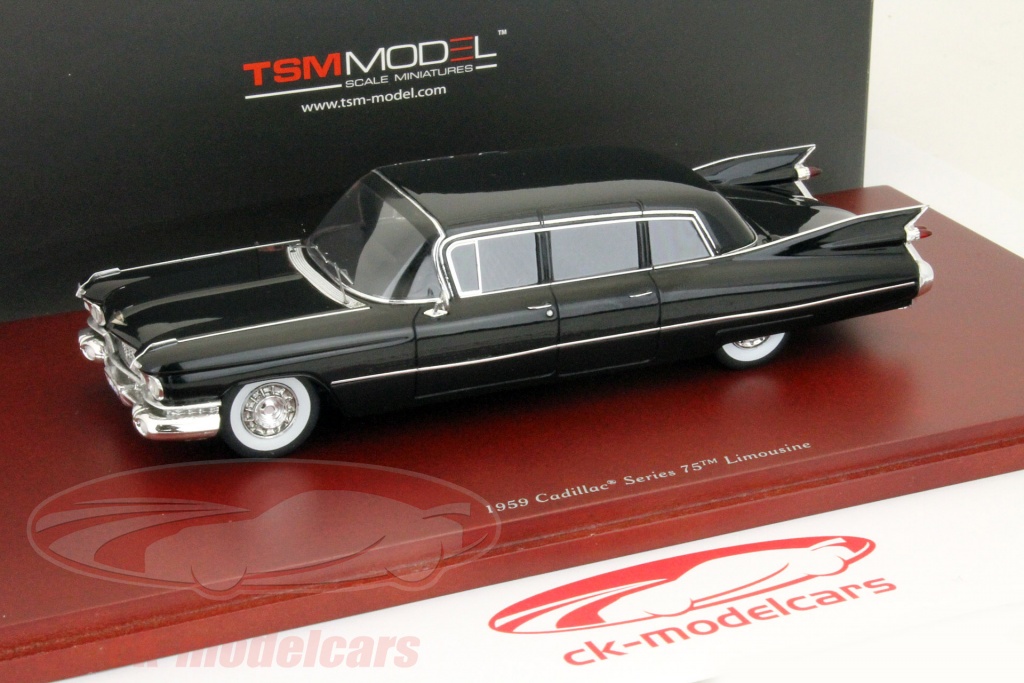 True Scale 1:43 Cadillac series 75 Limousine 1959 black TSM114335 model ...