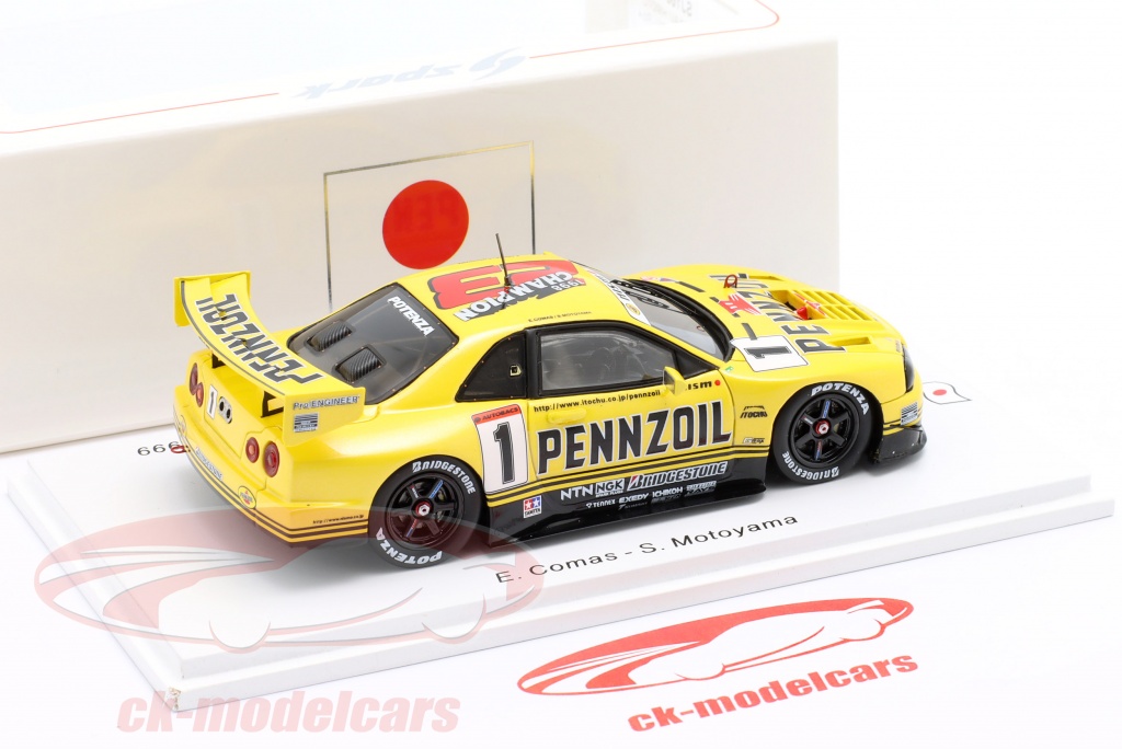 Spark 1:43 Nissan Skyline GT-R (R34) #1 Sieger JGTC Mine Circuit 1999 ...