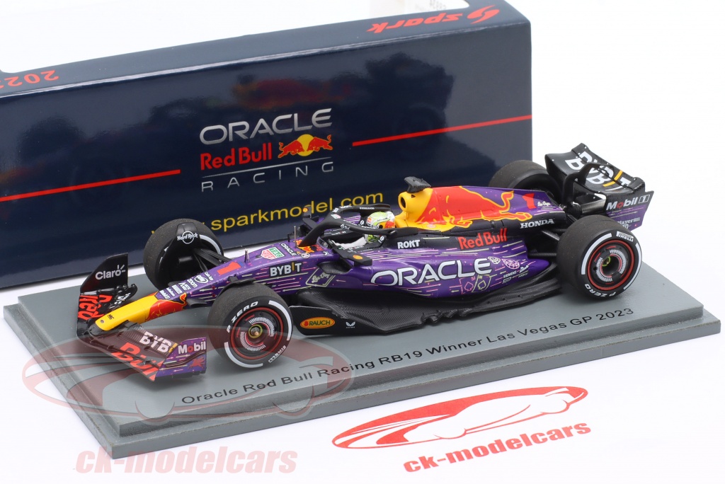 Spark 1:43 M.Verstappen Red Bull RB19 #1 gagnant Las Vegas GP formule 1 Champion du monde 2023 ...