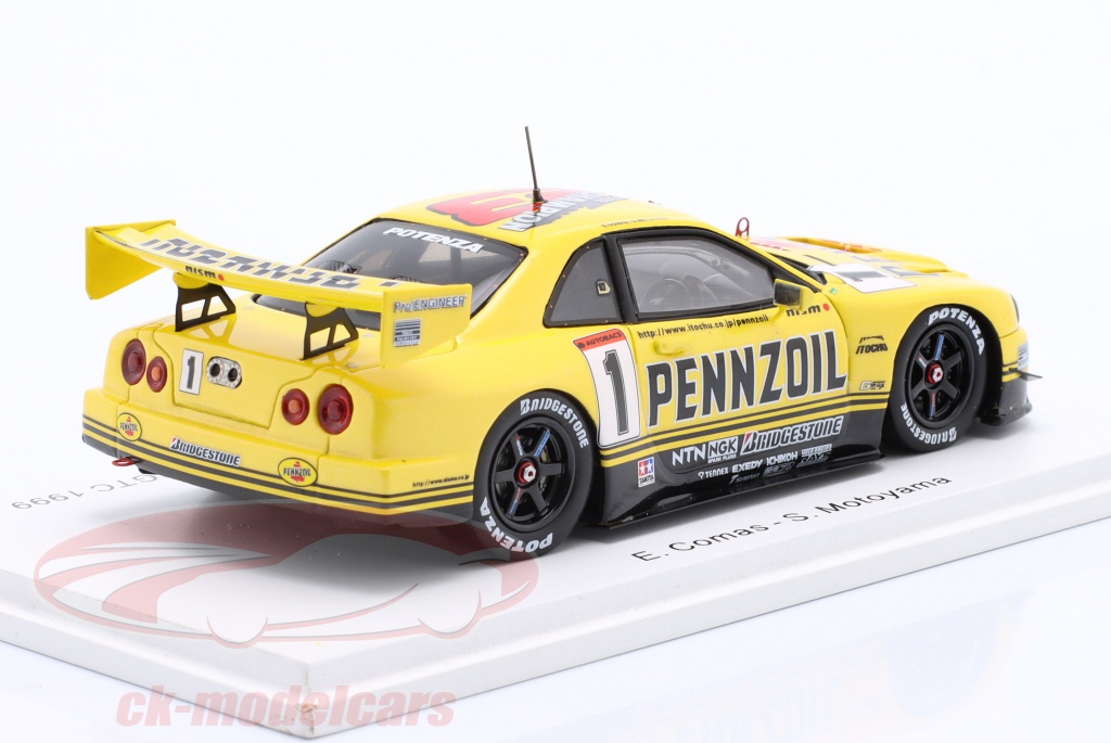 Spark 1:43 Nissan Skyline GT-R (R34) #1 Sieger JGTC Mine Circuit 1999 ...