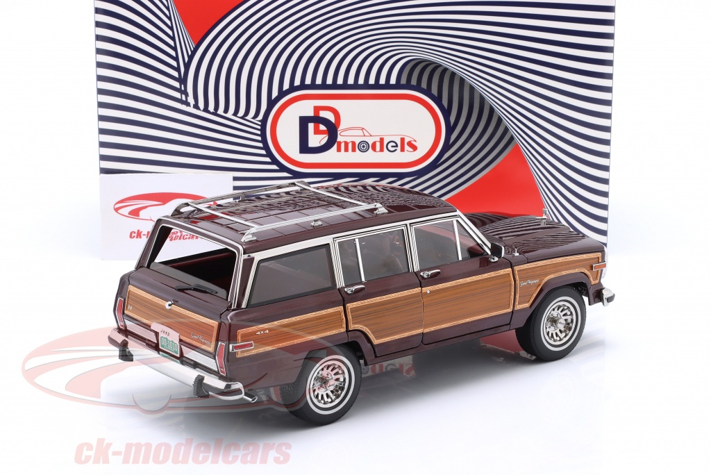 DD-Models 1:18 Jeep Grand Wagoneer Baujahr 1989 dunkelrot / Holzoptik ...