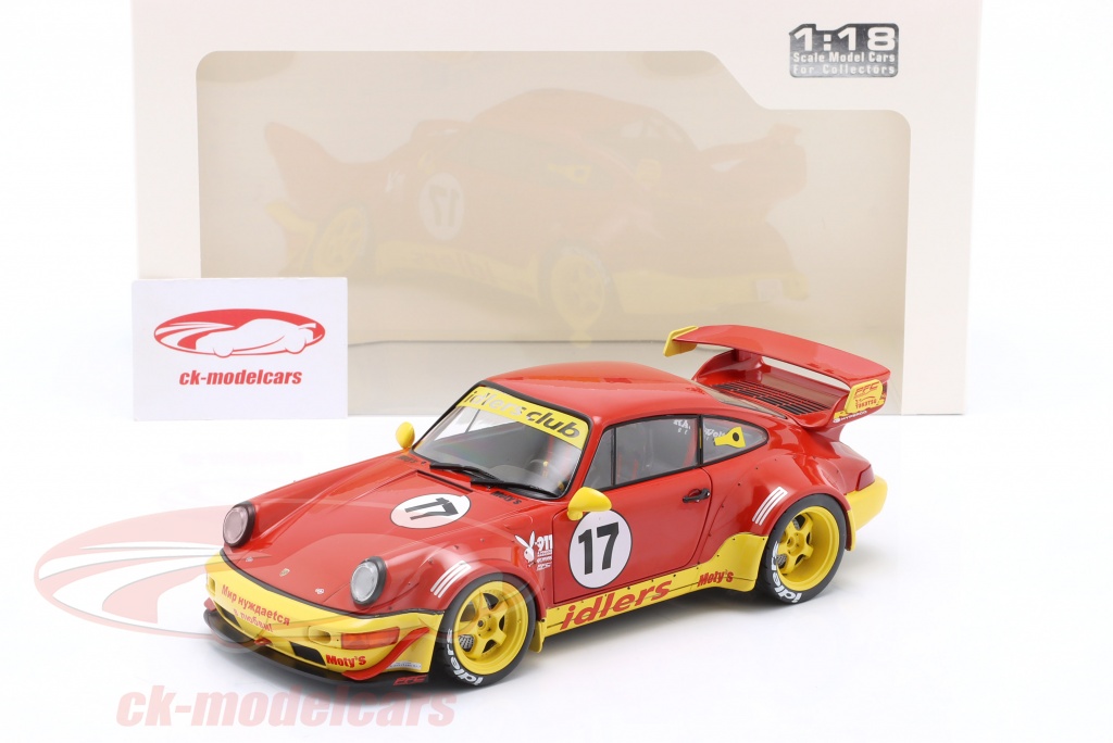 Solido 1:18 Porsche 911 (964) RWB Rauh-Welt Maty's Idlers 2016 red ...