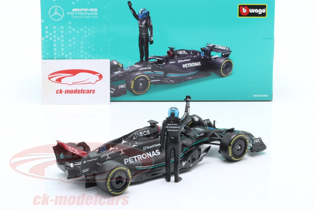 Bburago 1:24 George Russell Mercedes-AMG F1 W14 #63 Formula 1 2023 with ...