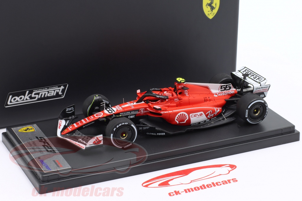 LookSmart 1:43 Carlos Sainz jr. Ferrari SF23 #55 Las Vegas GP 公式 1 2023 LSF1050 模型 汽车 LSF1050 ...
