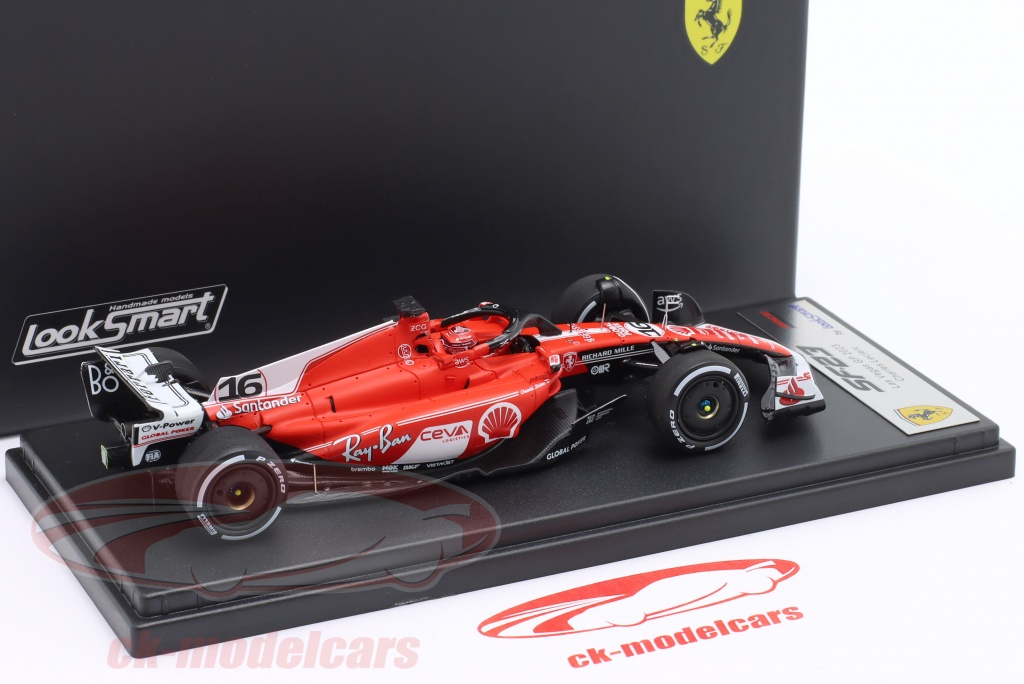 LookSmart 1:43 Charles Leclerc Ferrari SF23 #16 2nd Las Vegas GP Formula 1 2023 LSF1049 model ...