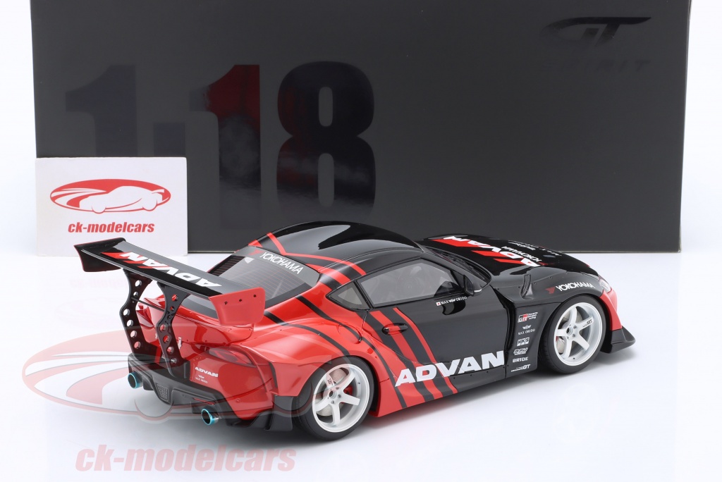 GT-SPIRIT 1:18 Toyota Supra GR Advan 2020 black / red GT889 model car GT889 9580010312177