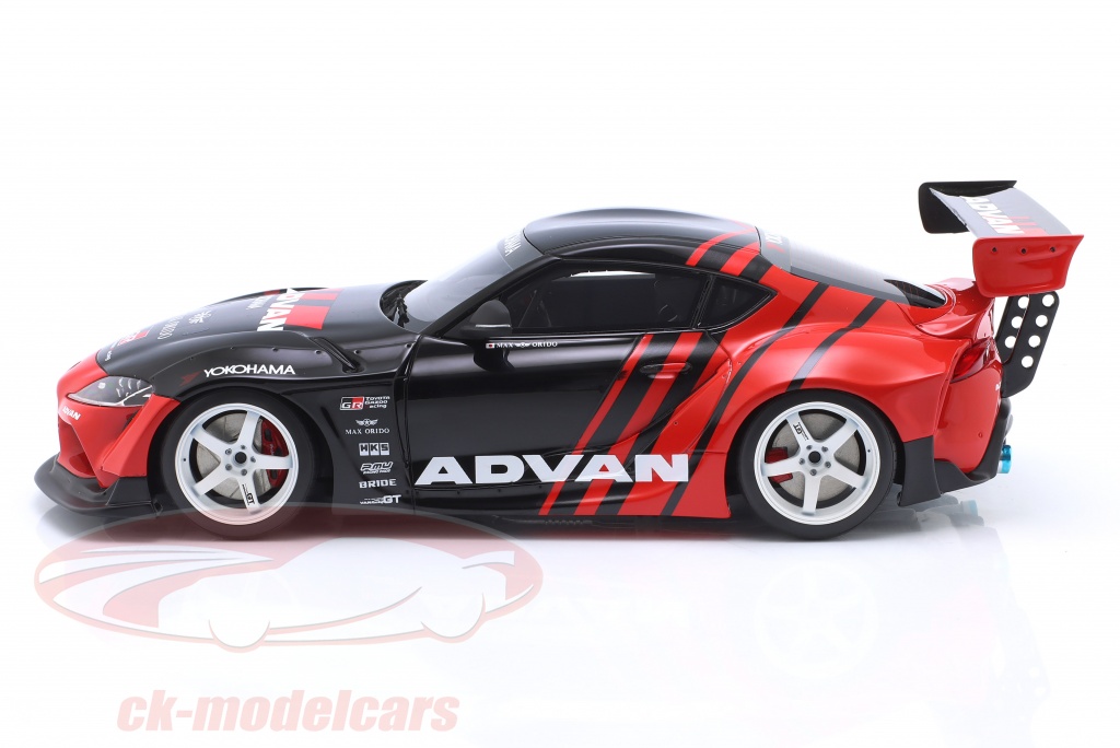 GT-SPIRIT 1:18 Toyota Supra GR Advan 2020 black / red GT889 model car GT889 9580010312177
