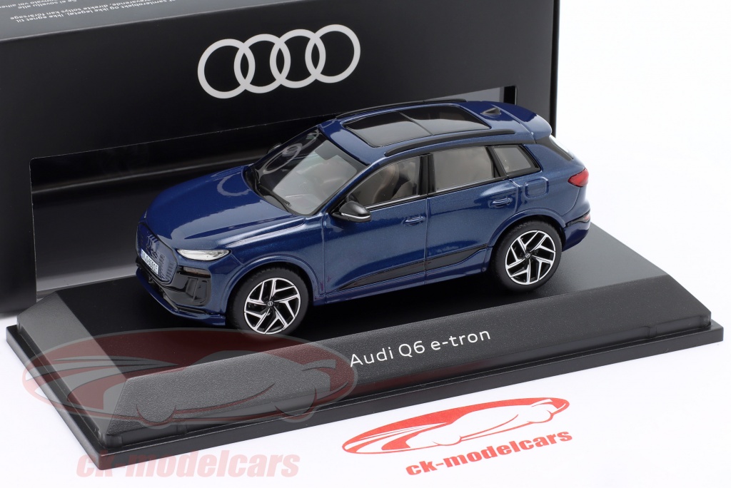 Spark 1:43 Audi Q6 e-tron ascari blue 5012326632 model car 5012326632 ...