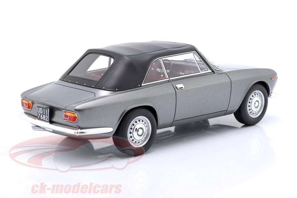 Mitica 1:18 Alfa Romeo Giulia 1600 GTC Cabriolet Closed Top 1964 grey ...