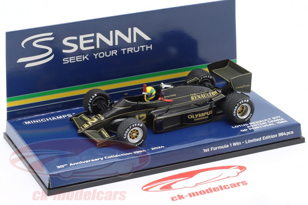 Minichamps 1:43 Ayrton Senna Lotus 97T Dirty Version #12 Winner ...