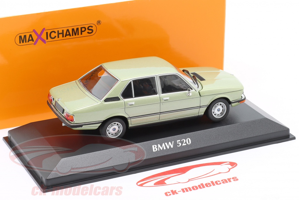 Minichamps 1:43 BMW 520 year 1972 green metallic 940023005 model car ...
