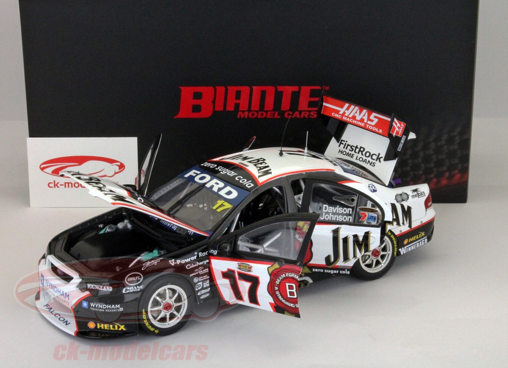 Biante 1:18 Ford BF Falcon #17 Jim Beam Racing 2007 Davison, Johnson ...