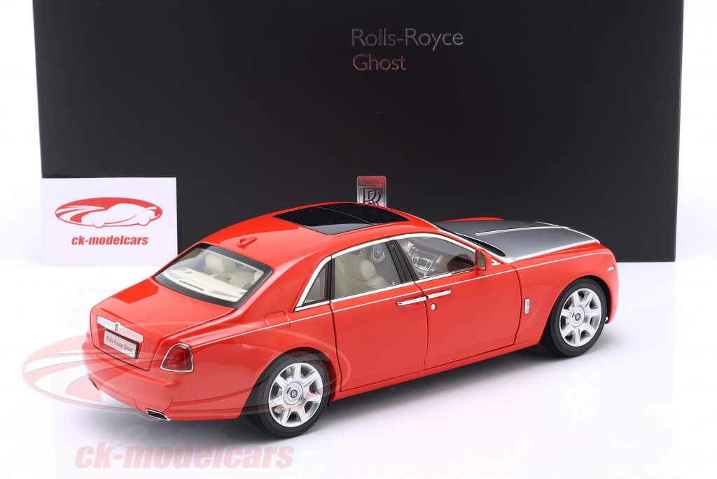 Kyosho 1:18 Rolls Royce Ghost Baujahr 2011 rot / silber 08802RS ...