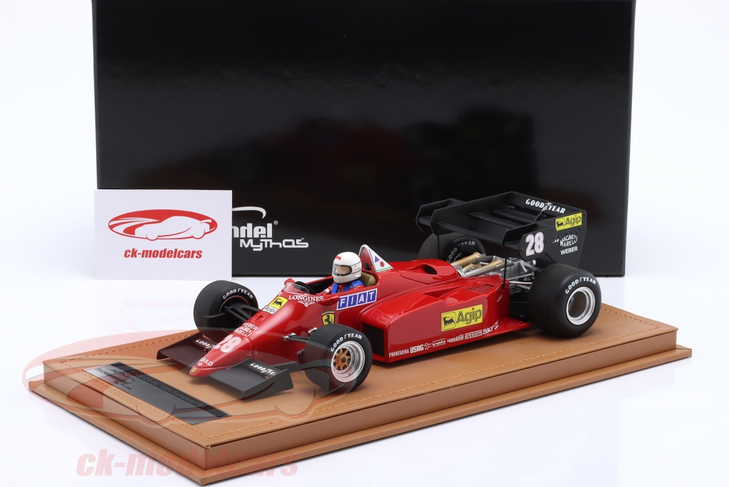 Tecnomodel 1:18 Rene Arnoux Ferrari 126C4 #28 5th Europa GP Formel 1 ...