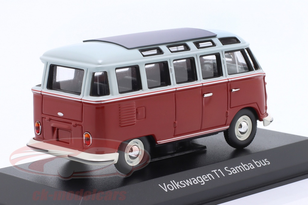Minichamps 1:43 Volkswagen VW T1 Samba 建設年 1961 赤 / グレー 940052301 モデル 車 940052301 4012138762497