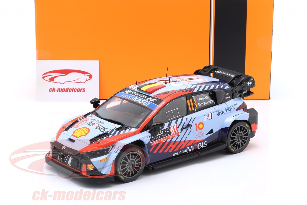 Ixo 1:18 Hyundai i20 N Rally1 #11 优胜者 Rallye Monte Carlo 2024 Neuville ...