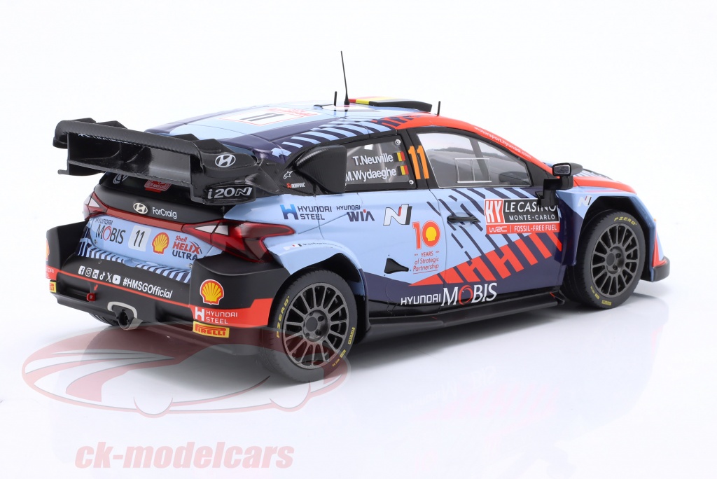 Ixo 1:18 Hyundai i20 N Rally1 #11 优胜者 Rallye Monte Carlo 2024 Neuville ...