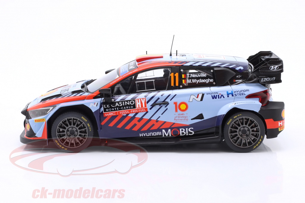 Ixo 1:18 Hyundai i20 N Rally1 #11 优胜者 Rallye Monte Carlo 2024 Neuville ...